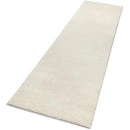 Hochflor-Teppich OTTO HOME, B:80cm H:25mm L:400cm, beige, Polyester, Teppiche, "Yvaine, auch als Läufer erhältlich", Langflor, Shaggy, dichter