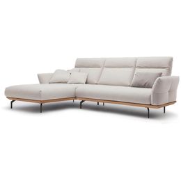 Ecksofa, B:298cm H:103cm T:183cm, grau, CREATION BY ROLF BENZ, Chenille COCO (72% Polyester 15% Baumwolle 13% Polyacryl), Wohnzimmer, Sofas,