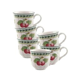 Villeroy & Boch VILLEROY & BOCH Espressotasse "Espressotassen French Garden Fleurence 80 ml 6er Set bunt", bunt, Trinkgefäße