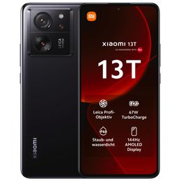 Xiaomi Smartphone "13T mit 8GB RAM + 256GB internem Speicher", 256 GB, schwarz, Mobiltelefone, 16,94 cm (6,67 Zoll) 144 Hz CrystalRes AMOLED Display
