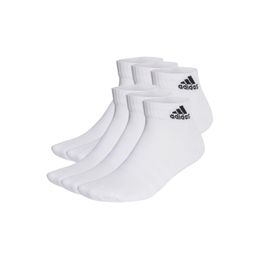 Herren Kurzsocken "Socken Cushioned Sportswear Ankle 6P 6er Pack", adidas originals, Gr. 37, weiß, Obermaterial: 62% Baumwolle CO. 34% Polyester PES.