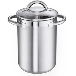 Schulte Ufer SCHULTE-UFER Spargeltopf "Loop", 4,5 l + &Oslash; 16cm, silber, T&ouml;pfe, Induktion
