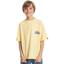 Quiksilver Jungen T-Shirt "Take Us Back", gelb, Gr. 14, 100% Baumwolle, Shirts