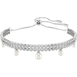 Swarovski Damen Armband "Schmuck Geschenk Ariana Grande Armkette", Metall Perlen, silber, Metall, Perlen, Armb&auml;nder, mit Swarovski Kristall - mit