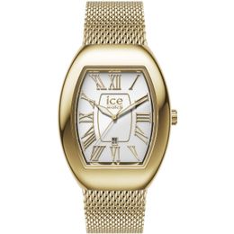 Ice Watch ICE-WATCH Damen Quarzuhr "ICE boliday - Dome - Metal - Small - 3H + Date", gold, Armbanduhren, Armbanduhr, Damenuhr, Edelstahlarmband, Datum, analog