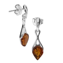 OSTSEE-SCHMUCK Damen Paar Ohrh&auml;nger "- Ditte - Silber 925/000 - Bernstein", Silber 925 (Sterlingsilber), silber, Silber 925 (Sterlingsilber), Ohrringe