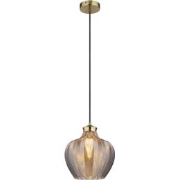 Globo LIGHTING Hängeleuchte "JESSICA", Ø 25cm H: 120cm, 1 Stk.goldfarben matt, Esszimmer, Leuchten, Hängelampe Esszimmer-Leuchte Esstischleuchte