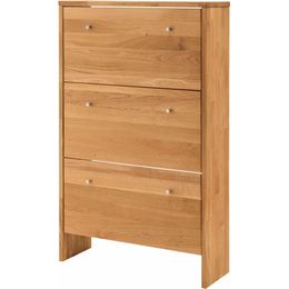 Kombikommode Home Affaire, B:82cm H:133cm T:27cm, braun, Massivholz, Schlafzimmer, Sideboards, "Dura Kommode Schrank Schuhschrank", aus