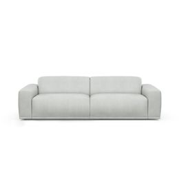 Big-Sofa Trendmanufaktur, B:254cm H:72cm T:107cm, silber, 100% Polyester, Sofas, "Braga, mit hochwertigem Kaltschaum, Megasofa, in Cord erh&auml;ltlich",