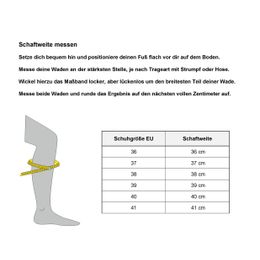 ANISTON SHOES Damen Stiefel, Gr. 40schwarz, Lederimitat, Schuhe, mit Stretcheinsatz und Reißverschluss - NEUE KOLLEKTION