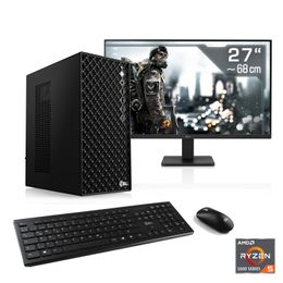 CSL PC-Komplettsystem "Mystic V24096", Microsoft Windows 11 Home (64 Bit), 16 GB RAM 1.000 GB SSD, schwarz, Computer_Komplettsysteme