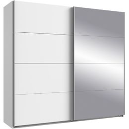 Schwebet&uuml;renschrank wimex, B:225cm H:210cm T:65cm, wei&szlig;, Spanplatte, Schr&auml;nke, "Ernie Kleiderschrank mit Spiegel, Made in Germany TOPSELLER",