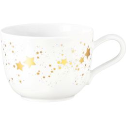 Seltmann Weiden Tasse "Liberty - Golden Stars", &Oslash; 11,6cm x 6,4cm, 260ml, 1 Stk., gold, Trinkgef&auml;&szlig;e, Kaffeeobertasse 0,26 l