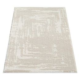 Teppich Carpet City, B:120cm H:11mm L:170cm, beige, Obermaterial: 50% Polyester, 50% Polypropylen, Wohnzimmer, Teppiche, "FLAIR171",