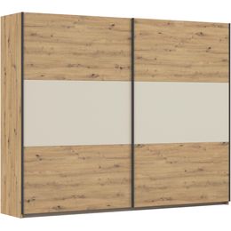 Schwebetürenschrank Rauch, B:261cm H:210cm T:59cm, beige, Holzwerkstoff, Schränke, "Kleiderschrank Schrank Garderobe Garderobenschrank Wäscheschrank