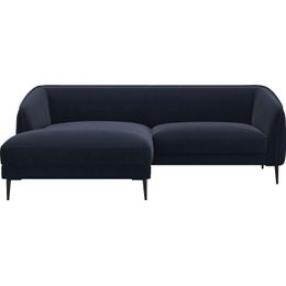Ecksofa FLEXLUX, B:218cm H:74cm T:149cm, blau, 100% Polyester, Wohnzimmer, Sofas, "Belle Designsofa, bequem durch Kaltschaum im Sitz, OTTOs Choice",