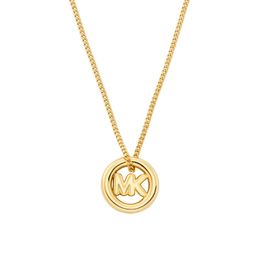 Michael Kors Damen Kette mit Anhänger "Schmuck Geschenk Metall Halskette PREMIUM", ohne Zirkonia, Metall, L: 45,5 B: 1mm, gold, Metall, B:1mm,