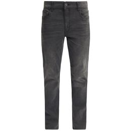 !Solid SOLID Herren Bequeme Jeans "Jeans SDFynn", grau, Gr. 30, unifarben, Obermaterial: 98% Baumwolle CO. 2% Elasthan EL., Jeans