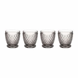 Villeroy & Boch VILLEROY & BOCH Whiskyglas "Becher Boston 330 ml 4er Set transparent", transparent, Trinkgefäße