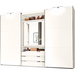Schwebet&uuml;renschrank wimex, B:300cm H:216cm T:65cm, wei&szlig;, Schr&auml;nke, "Magic by fresh to go", mit drehbarer Spiegelt&uuml;r