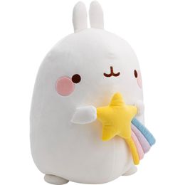 Nici Kinder Kuscheltier "Molang mit Sternschnuppe, 48 cm", weiß, Polyester, B:31cm H:48cm L:33cm, Plüschfiguren