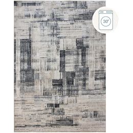 Teppich FLAIR RUGS, B:190cm H:4mm L:290cm, beige, Kunstfaser, Wohnzimmer, Teppiche, "Silas", Waschbarer Abstrakter Teppich