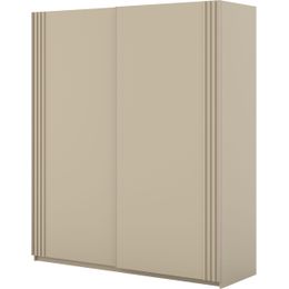 Schwebet&uuml;renschrank Home Affaire, B:180cm H:210cm T:61cm, beige, FSC-zertifizierter Holzwerkstoff, Melamin, Metall, Schr&auml;nke, "Niva,