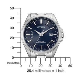 Citizen Herren Funkuhr, silber, Armbanduhren, Armbanduhr, Herrenuhr, Solar, Edelstahlarmband, Saphirglas, Datum