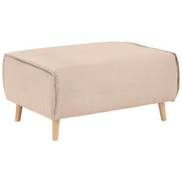 Hocker Home Affaire, B:97cm H:47cm T:66cm, beige, Struktur fein ( 100% Polyester);Struktur weich (92% Polyester, 8% Nylon);Luxus-Microfaser (100%