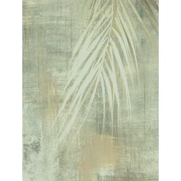 Bild Komar, B:30cm H:40cm, gr&uuml;n, Holz, Papier, Wohnzimmer, Bilder, "Cocotier", Wandbild zur Dekoration - ohne Rahmen
