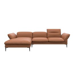 FLEXLUX "Salino, Funktionssofa mit Recamiere, Relaxsofa, Ecksofa" Sofa mit Arm- und Kopfteil-Verstellungen, Kaltschaum & Stahl-Wellen