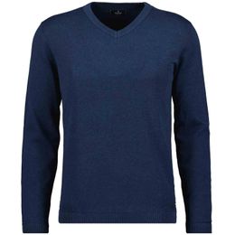 Ragman Herren Longpullover, blau, Gr. XL, 100% Baumwolle, Pullover