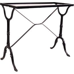 Tischbein Sit, B:85cm H:68,5cm T:40,5cm, schwarz, Gusseisen, Tischbeine, im Bistro-Stil