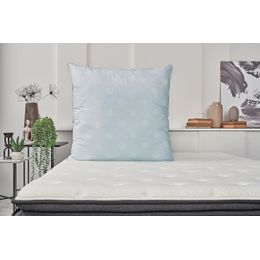 Kopfkissen Yatas Bedding, B:80cm L:80cm, blau, Kopfkissen Bezug: 100% Baumwolle. F&uuml;llung: 100% Polyester, Kopfkissen, "Majest&auml;t Dacron Climarelle