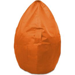 Sitzsack Kinzler, B:65cm H:110cm, orange, Polyester, Kinderzimmer, Sitzsäcke, "Kimi small", Uni Farben, mit Taschen & Tragegriff, Outdoor geeignet,