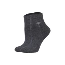 JOOP! JOOP Damen Sneakersocken "Socken Women for your daily glam cotton Socks 1p 2er Pack", Gr. 39, grau, Obermaterial: 87% Baumwolle CO. 10% Polyamid PA.