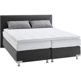 Boxspringbett, B:195cm L:210cm, grau, Westfalia Schlafkomfort, Komplettbetten, "Ambiente, wahlweise in verschiedenen Gr&ouml;&szlig;en & Farben", in