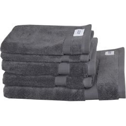 Sch&ouml;ner Wohnen Kollektion Handtuch Set, grau, SCH&Ouml;NER WOHNEN-KOLLEKTION, Frotteevelours, Obermaterial: 100% Baumwolle, Handt&uuml;cher, "Cuddly", schnell trocknende