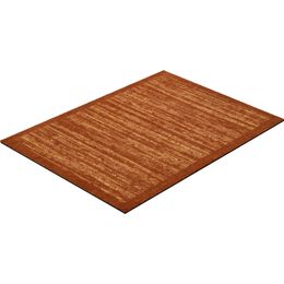 Fu&szlig;matte Grund, B:40cm H:8mm L:60cm, braun, Kunstfaser, Flur, Teppiche, "Hamada", In- und Outdoor geeignet, Schmutzfangmatte mit Bord&uuml;re, waschbar,