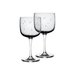 Wei&szlig;weinglas "Weinkelche Winter Glow 270 ml 2er Set grau", grau, LIKE. BY VILLEROY & BOCH, Trinkgef&auml;&szlig;e