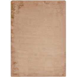 Fellteppich LUXOR living, B:160cm H:30mm L:230cm, braun, Kunstfaser, Teppiche, "Novara", Kunstfell, Kaninchenfell-Haptik, besonders weicher Hochflor