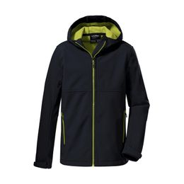 Killtec Jungen Softshelljacke "KOW 202 BYS SFTSHLL JCKT", blau, Gr. 152, Oberstoff: Oberseite: 100% Polyester, Rückseite: 100% Polyester, Futter: