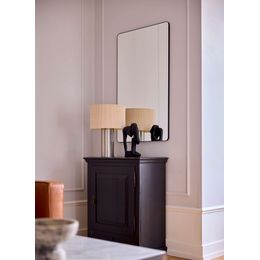 Spiegel Loevschall, B:60cm H:100cm T:1,5cm, schwarz, Spiegelglas, Badezimmer, Spiegel, "Refine Wandspiegel rechteckig &ndash; eleganter Designspiegel mit