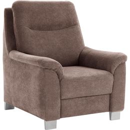 Sit & More Sessel SIT & MORE, B:90cm H:104cm T:96cm, braun, Kunstleder SOFTLUX;Luxus-Microfaser (90% Polyester, 10% Polyamid);Flachgewebe (100% Polyester),