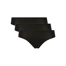 Chantelle Damen Slip "Slip SOFTSTRETCH 3er Pack", schwarz, Obermaterial: 80% Polyamid PA. 20% Elasthan EL., Unterhosen