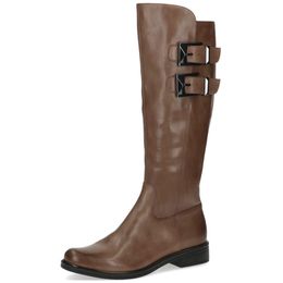 Caprice Damen Stiefel "Caprice Stiefel Leder", Gr. 36, beige, Leder, Schuhe
