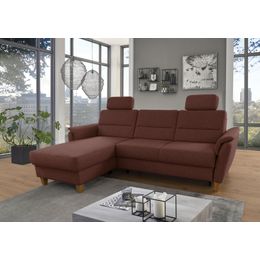 Ecksofa Home Affaire, B:244cm H:89cm T:163cm, rosa, 100% Polyester;Struktur (100% Polyester);Luxus-Microfaser in Lederoptik (100% Polyester),