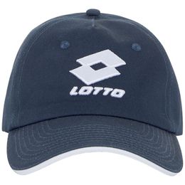 Lotto Herren Baseball Cap, blau, unifarben, 100% Baumwolle, Caps, - mit hochwertiger Logo-Stickerei