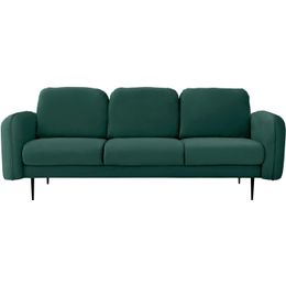 3-Sitzer Home Affaire, B:213cm H:81cm T:93cm, blau, Korpus/Basismaterial: 100% Polyester. Sitzfl&auml;che: 100% Polyester, Sofas, "Skidi", mit losen