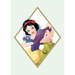 Komar Bild "Snow White & Dopey", B/H/T: 50cm x 70cm, Disney, 1 Stk., bunt, Wohnzimmer, Bilder, Wandbild zur Dekoration im Kinderzimmer - ohne Rahmen